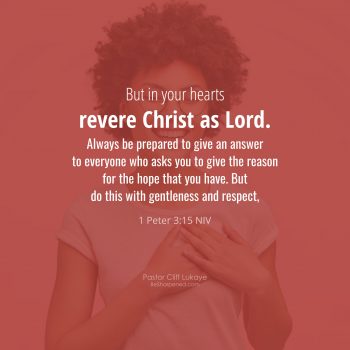 1 Peter 3:15 ~ Daily Devotion March 24 2023 - Daily Devotional